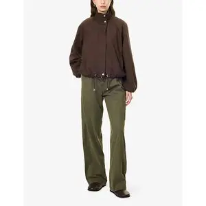 Rails Blake Drawstring-hem Cotton-blend Jacket - Espresso