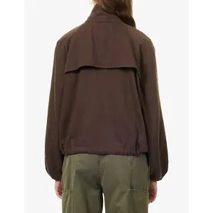 Rails Blake Drawstring-hem Cotton-blend Jacket - Espresso