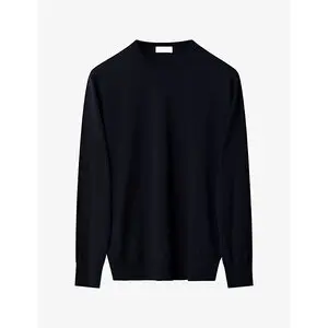 Eton Crew-neck Wool-knitted Jumper - Navy Blue