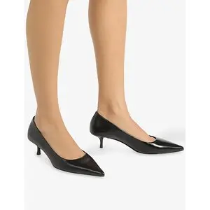 DUNE Amira Leather Heeled Courts