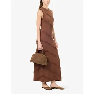 Rails Claudia Fringe-trim Cotton-blend Maxi Dress