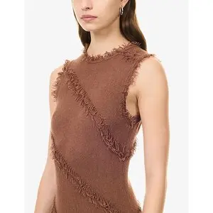 Rails Claudia Fringe-trim Cotton-blend Maxi Dress