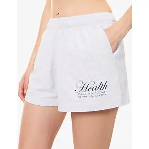 SPORTY & RICH Ny Health Disco Cotton Shorts