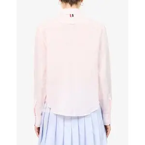 Thom Browne Relaxed-fit Classic-collar Linen Shirt