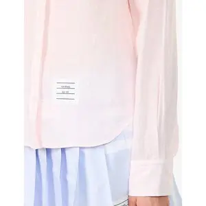Thom Browne Relaxed-fit Classic-collar Linen Shirt