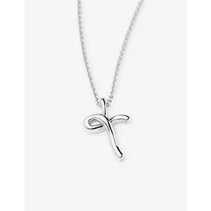 MISSOMA Curly Molten Mini Initial T -plated Sterling Necklace - Silver
