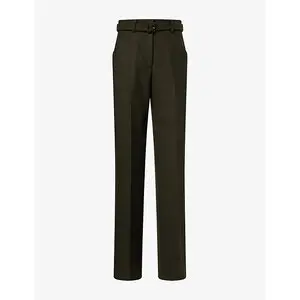 Gabriela Hearst Norman Belted Wool Trousers