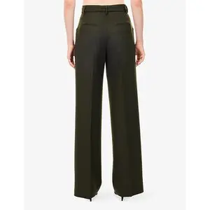Gabriela Hearst Norman Belted Wool Trousers