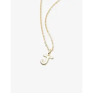 MISSOMA Initial A 14ct Yellow Mini Pendant Necklace