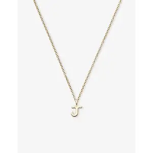 MISSOMA Initial A 14ct Yellow Mini Pendant Necklace