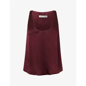 BLAZÉ MILANO Satin Tank Top - Wine