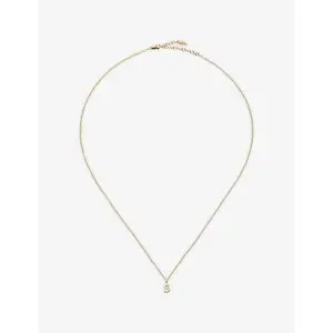MISSOMA Fine Initial Mini S 14ct Yellow Pendant Necklace - Gold