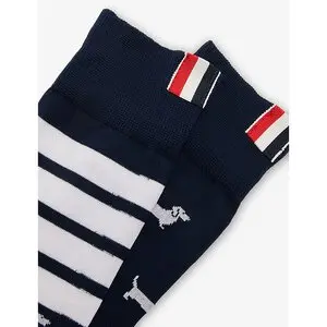 Thom Browne Hector Cotton-blend Mid-calf Socks