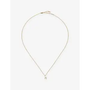 MISSOMA Fine Initial Mini M 14ct Yellow Pendant Necklace - Gold