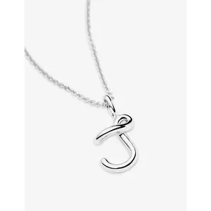 MISSOMA Curly Molten Mini Initial J Plated Sterling Necklace