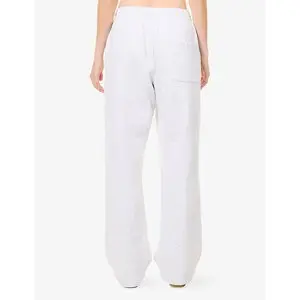 Sporty & Rich Logo-embroidered Cotton Jogging Bottoms