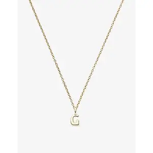 MISSOMA Fine Initial Mini G 14ct Yellow Pendant Necklace
