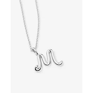 MISSOMA Curly Molten Mini Initial M Plated Sterling Necklace - Silver