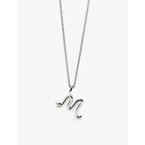 MISSOMA Curly Molten Mini Initial M Plated Sterling Necklace - Silver