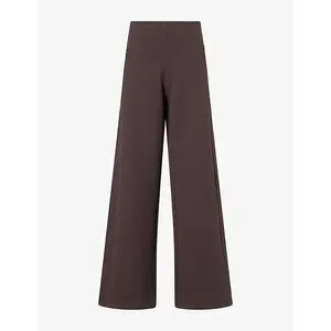 ME+EM Textured Wide-leg Jacquard-jersey Trousers