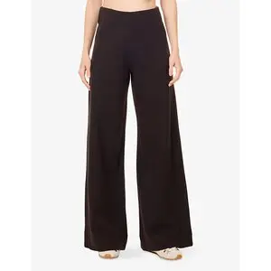 ME+EM Textured Wide-leg Jacquard-jersey Trousers