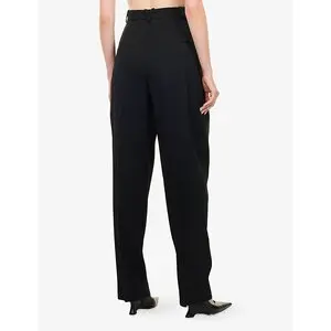 Bottega Veneta Pleated Straight-leg Wool Trousers
