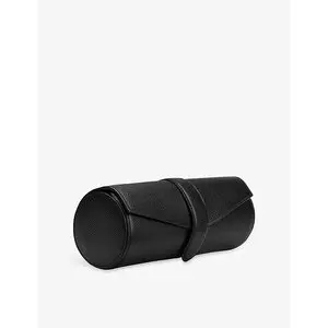 Smythson Panama Leather Watch And Jewellery Roll