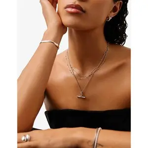 MISSOMA Ridge T-bar -plated Brass Chain Necklace