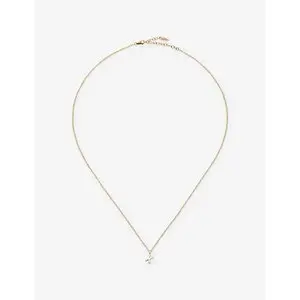 MISSOMA Fine Initial Mini K 14ct Yellow Pendant Necklace