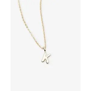 MISSOMA Fine Initial Mini K 14ct Yellow Pendant Necklace