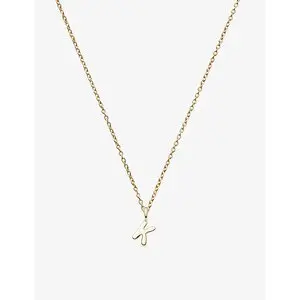 MISSOMA Fine Initial Mini K 14ct Yellow Pendant Necklace