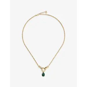 MISSOMA Harris Reed In Good Hands Drop 18ct Yellow Plated Brass Pendant Necklace - Gold