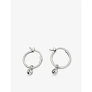 MISSOMA Plated Brass And Crystal Quartz Hoop Earrings - Silver