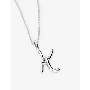 MISSOMA Curly Molten Mini Initial K Plated Sterling Necklace