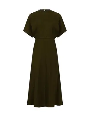 Victoria Beckham Eleanor Midi Dress - Green