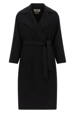 Max Mara Operoso Dressing Gown Coat - Black