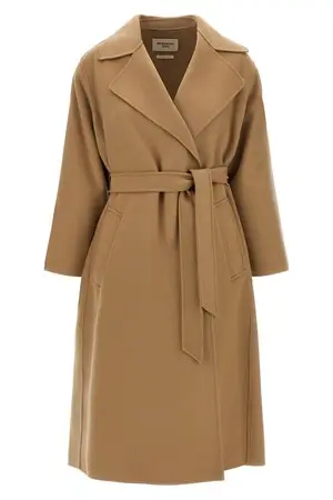 MAX MARA WEEKEND MAX MARA Operoso Virgin Wool Blend Dressing Gown Coat