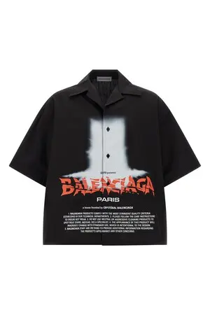 Balenciaga The Door' Bowling Shirt - Black