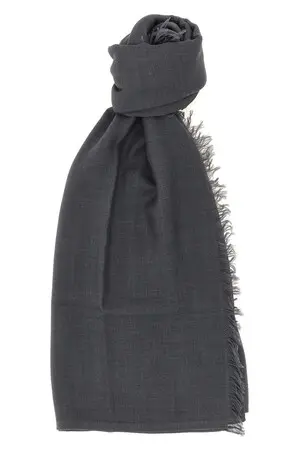 BRUNELLO CUCINELLI Stole With Fringed Profiles