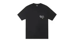 StÜssy Respect The Pool Pigment Dyed Tee Shirt - Black