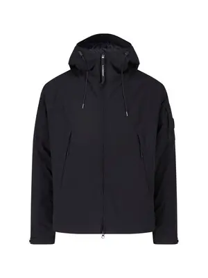 C.P. COMPANY Hooded Goggle Jacket - Black