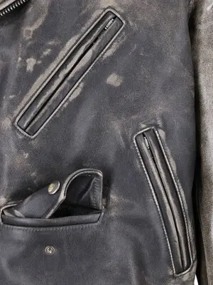 MAISON MARGIELA Leather Biker Jacket