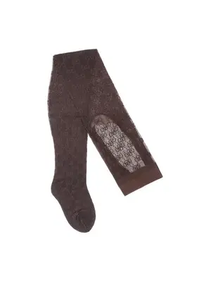 Gucci Gg Stretch Tights - Brown