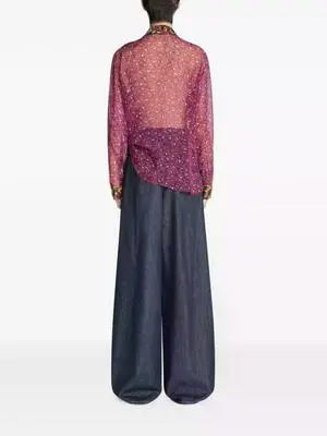 Dries Van Noten Embroidered Shirt - Pink