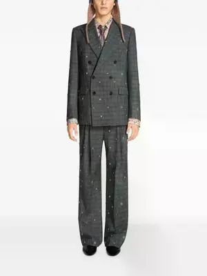 Dries Van Noten Embroidered Wool Blazer