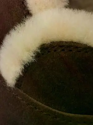 Prada Suede And Shearling Lined Lug Sole Loafers