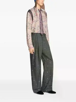 Dries Van Noten Embroidered Straight-leg Pants