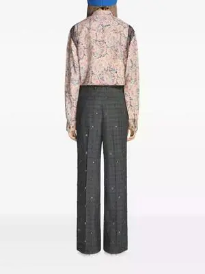 Dries Van Noten Embroidered Straight-leg Pants