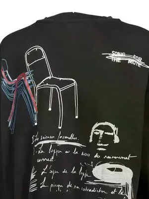 SONG FOR THE MUTE Distressed Graphic-print Sweatshirt