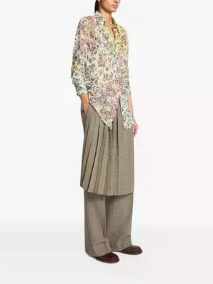 Dries Van Noten Fitted Jacquard Shirt